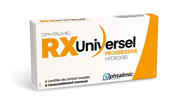 Lentilles Ophtalmic RX Universel HYDROGEL Progressive 6L - 65017